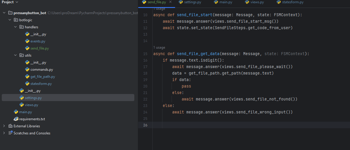 AIOgram3 8.2 Команда отправки файла, продолжение